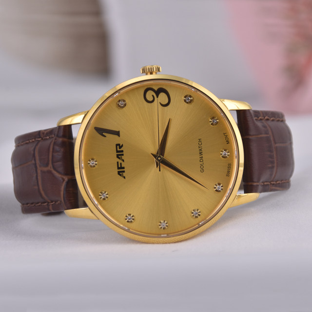 AFAR {Omi Diefei} pure gold 999 Swiss imported quartz movement gold ...
