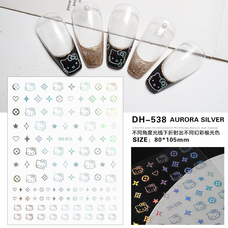 10 cartoon manicure stickers for children to tear and waterproof long ...