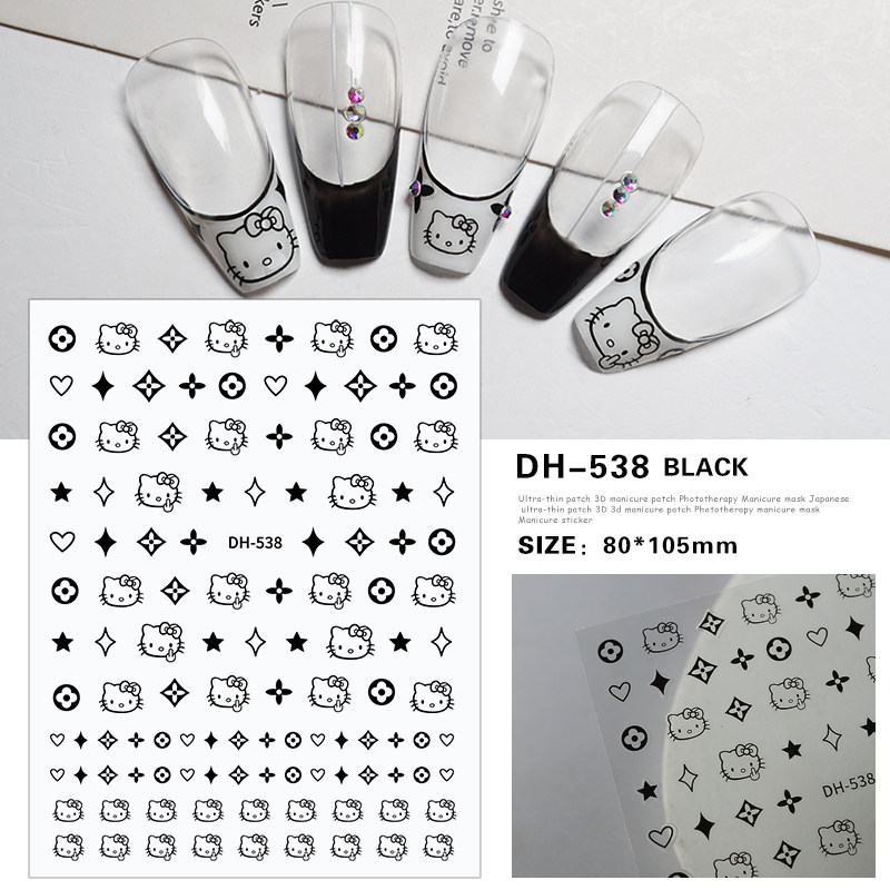 10 cartoon manicure stickers for children to tear and waterproof long ...