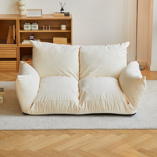Upholstered lazy sofa can be freely adjusted folding lazy sofa bed ...