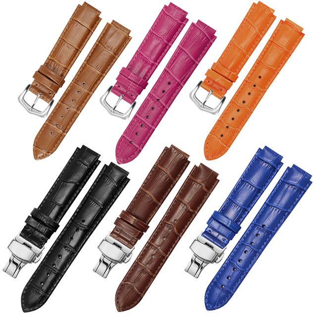 Genuine leather watch strap for men and women, suitable for Cartier ...