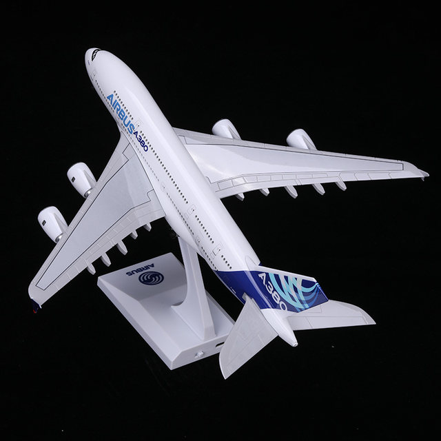 28CM simulated aircraft model prototype with wheels and lights Airbus ...