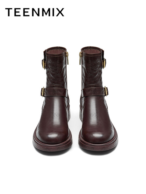 Tianmeiyi retro western boots thick sole knight boots women's fashion ...