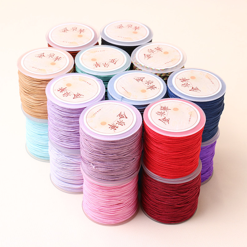 No. 72 jade thread mid-roll hand-braided rope cord pendant thread ...