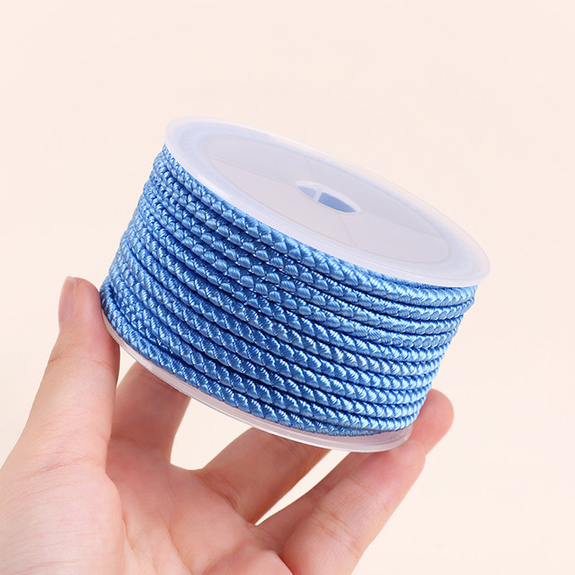 Dragon scale pattern 3mm hand-knitted rope bracelet necklace necklace ...