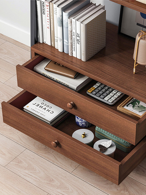 Storage rack multi-layer storage shelf bookshelf floor-standing office ...