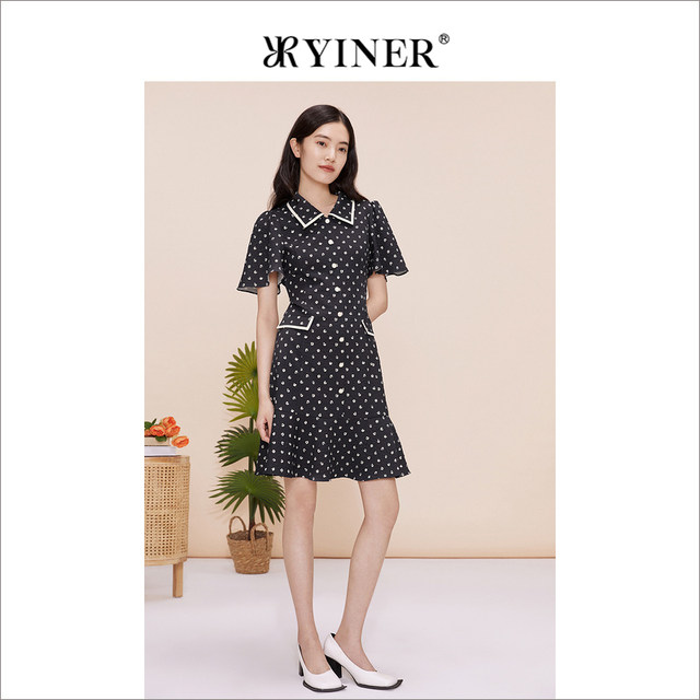 YINER Yin'er specializes in women's summer crisp and contrasting POLO ...