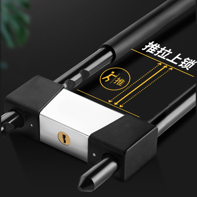 Glass Door Lock U-Shaped Padlock Double Door Mortise Lock