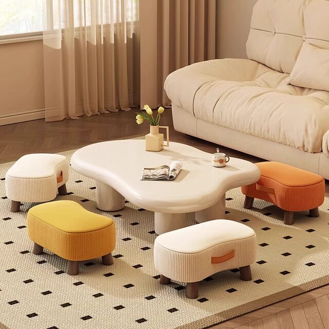 Small stool for shoe stool, living room sofa, foot stool, coffee table ...