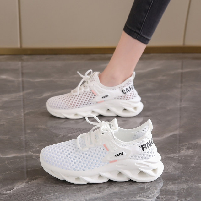 Mesh sports shoes for women summer 2024 new style hollow breathable ...