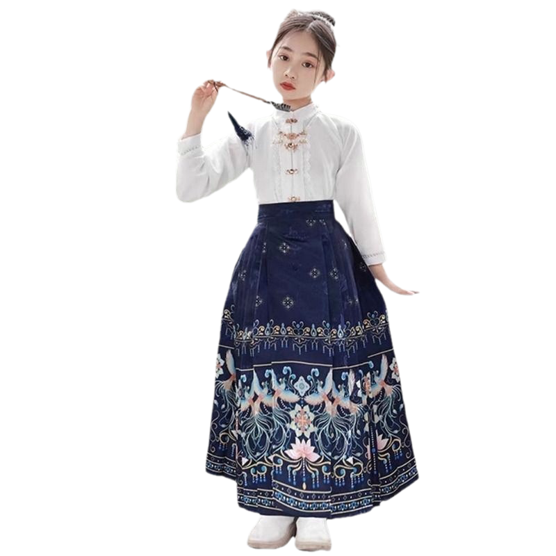 Thousand Birds Take Off Girls Hanfu Rok Payung Kuda Setelan - Kostum ...