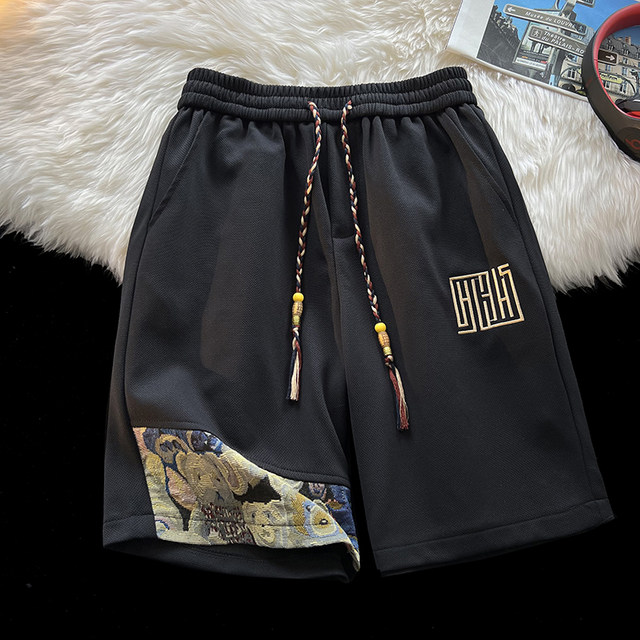 New Chinese casual shorts men's summer national fashion brand ...