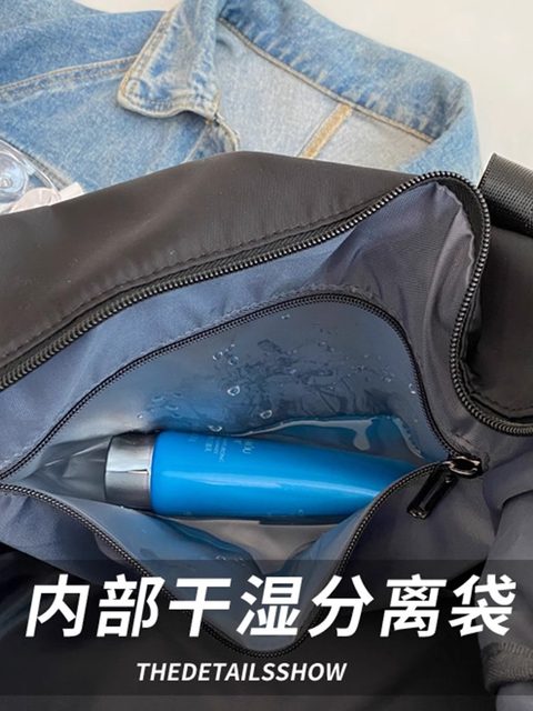 Short-distance travel bag for women, lightweight and slipable trolley ...