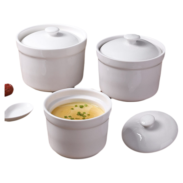 Ceramics Stewed pot with steamed egg bowl stewed bird's nest and egg ...