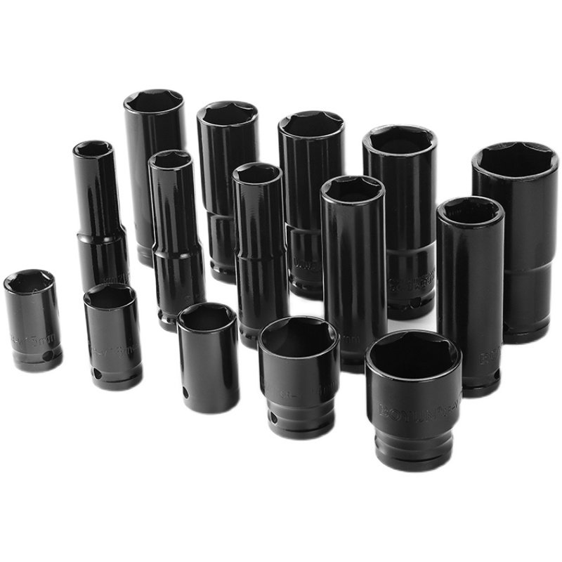 Complete Set of Electric Wrench Sockets and Accessories