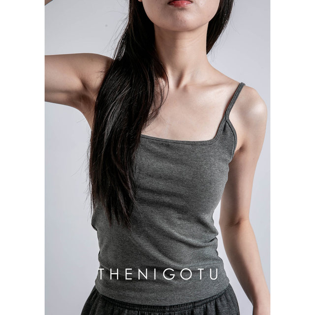 Dorothy 丨 Slim short -fitting chest pad camisole female inner and outer ...