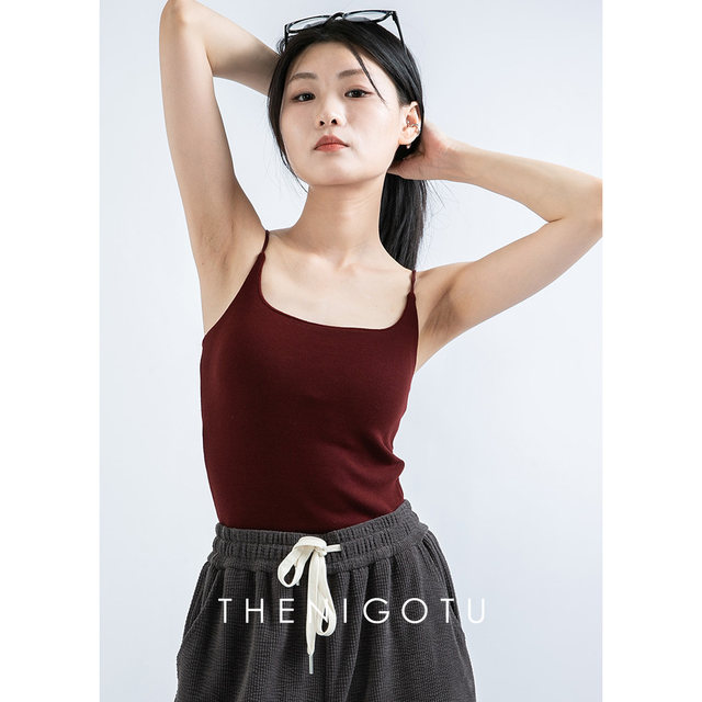 Dorothy 丨 Slim short -fitting chest pad camisole female inner and outer ...