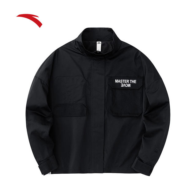 ANTA Sports Jacket Women's Autumn New Stand Collar Cardigan Windbreaker ...