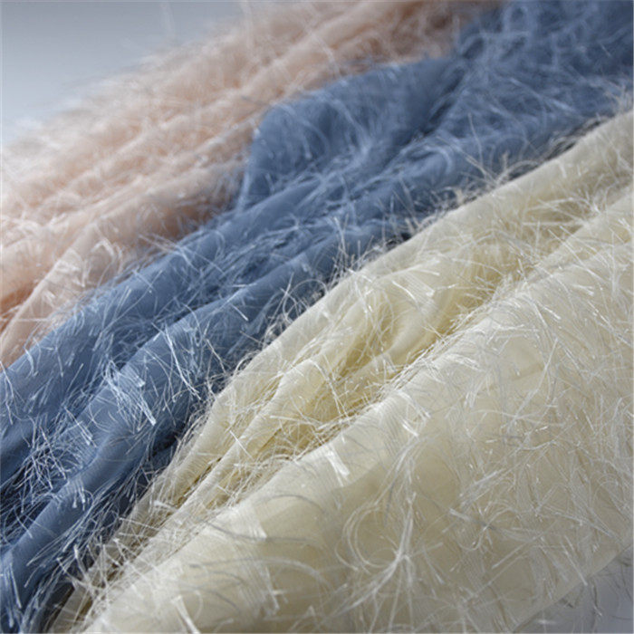 Seven Color Jacquard Chiffon Fabric - Solid Color Chemical Fiber