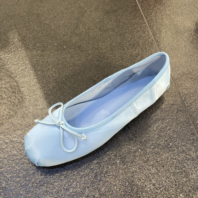 Koike in Seoul 2024 Dongdaemun Spring Retro Satin Single Shoes Round ...
