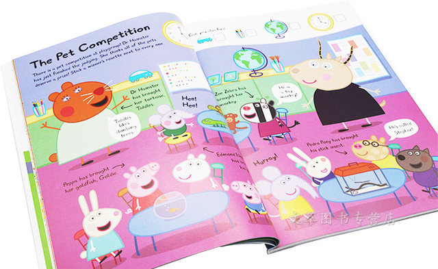 Peppa Pig 1000 Vocabulary Sticker Book Peppa Pig English Picture Book ...
