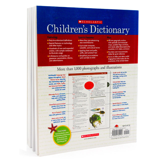 Imported original English version of Scholastic Children's Dictionary ...