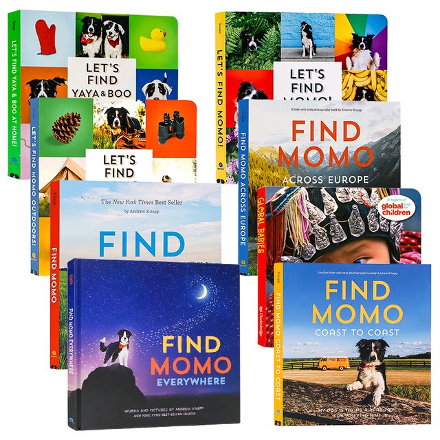 find momo Lets find momo Let's find Momo Original English picture book ...