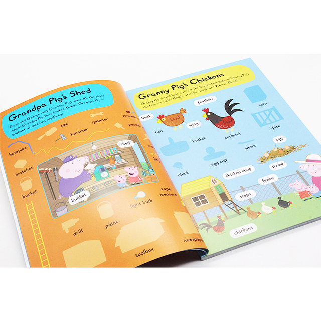 Peppa Pig 1000 Vocabulary Sticker Book Peppa Pig English Picture Book ...