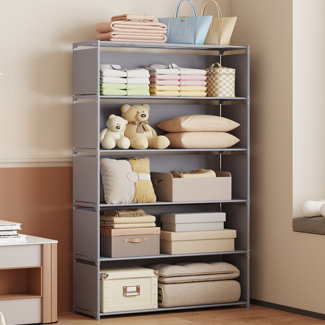 Simple storage shelf multi -layer house dust -proof bookcase Economy ...