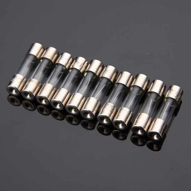 100pcs Blow Glass Tube Fuses Set Glass Fuse With Box 0.25/0.