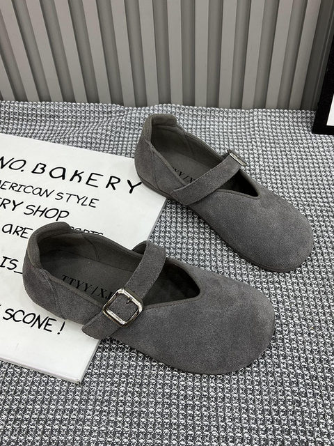 2025 spring and summer new Birken leather belt buckle flat women's ...