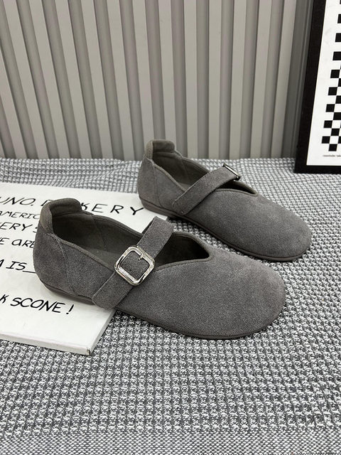 2025 spring and summer new Birken leather belt buckle flat women's ...