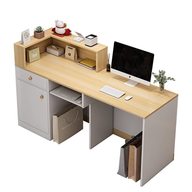 Simple and modern clothing store cashier company to receive the webbood ...