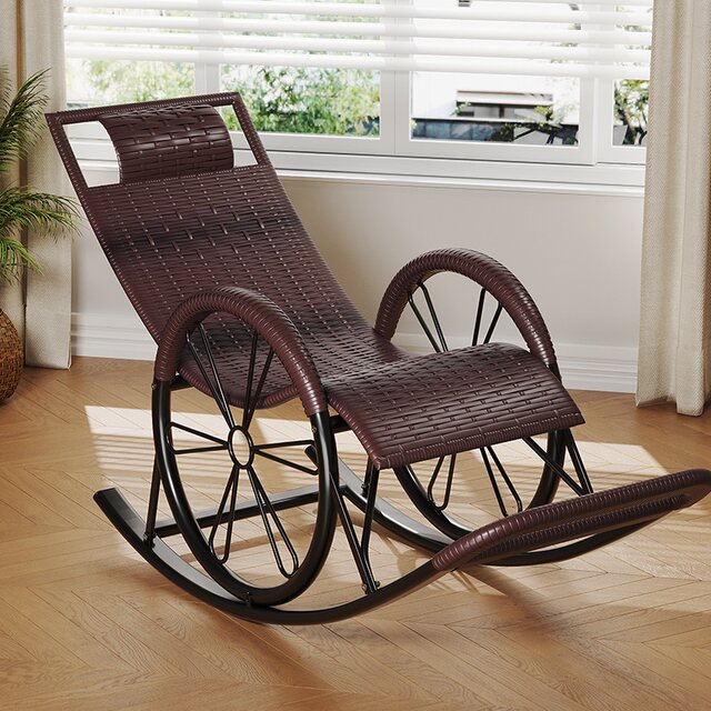 Rocking chair adult lounge chair balcony leisure noon, nap, nap ...