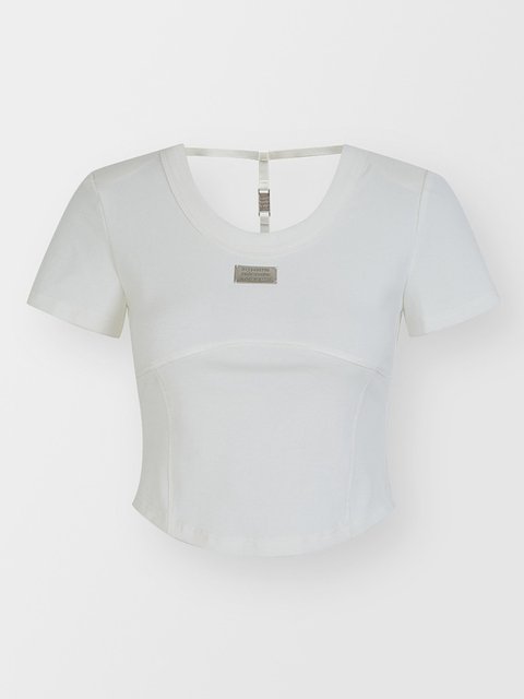 Aike 2025 spring minimalist style round neck short-sleeved T-shirt for ...