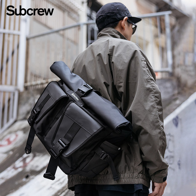 Subcrew trendy cycling commuting crossbody bag men's functional ...