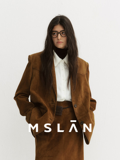 MSLAN 2024 winter new style delicate texture and retro suit jacket MGDW1092