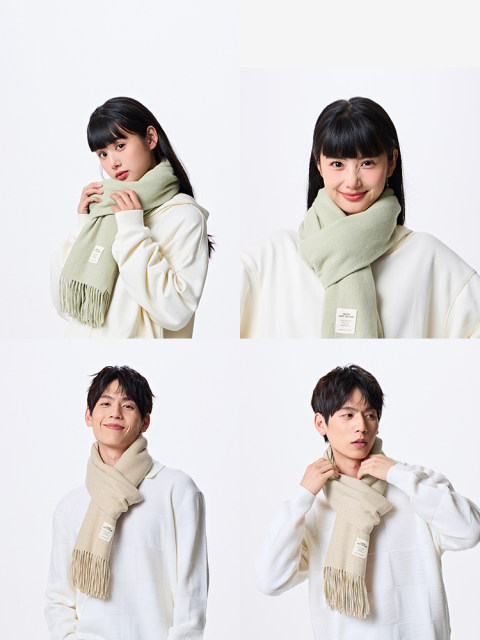 Senma scarf female 2023 autumn and winter new boys Korean version of ...