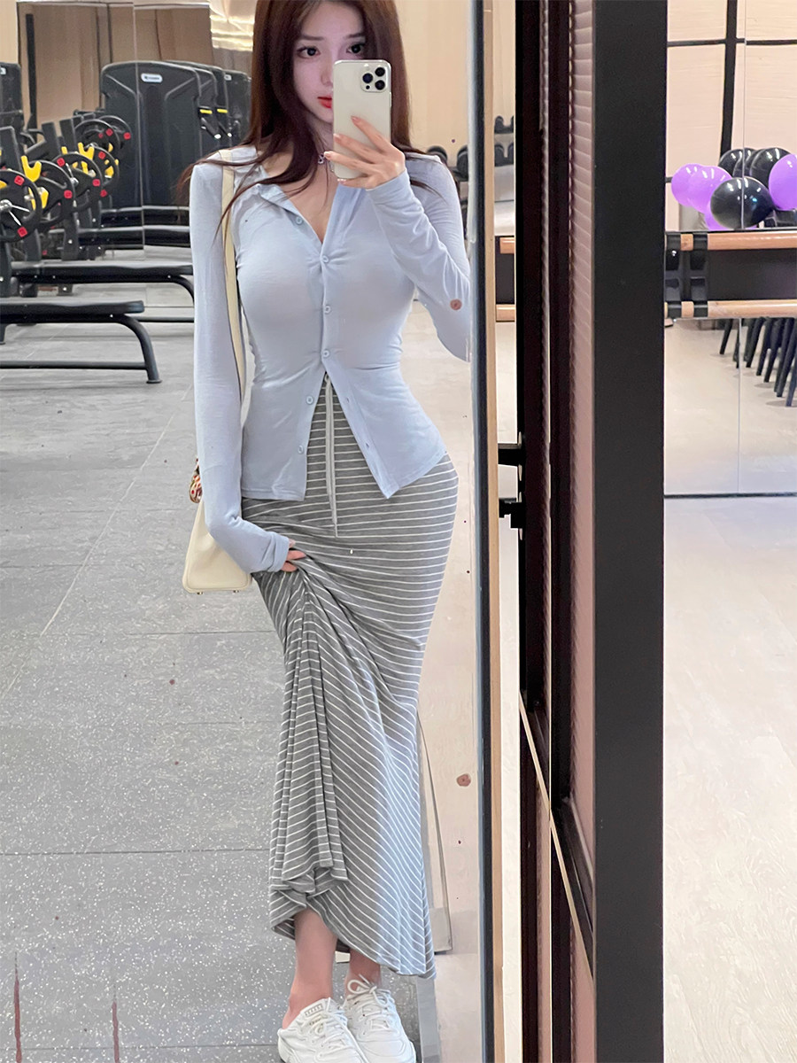 Winema Xiaoxue Korean fabric! Recommended jacket pure love blue ...