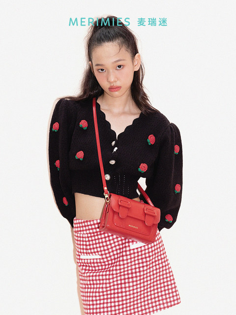 Zhao Zhaoyi's same style merimies Thailand Cambridge bag S size cherry ...