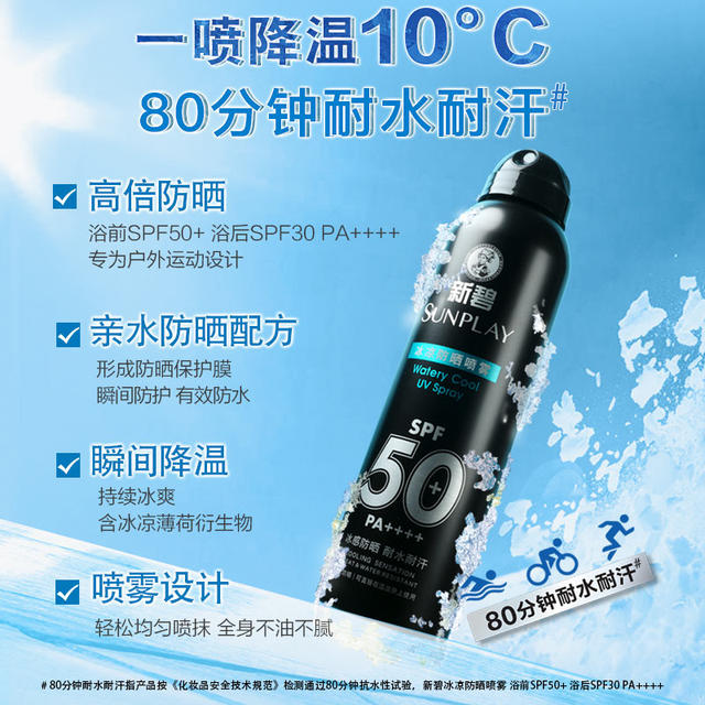 Mentholatum men's special cooling sunscreen spray for face and whole ...
