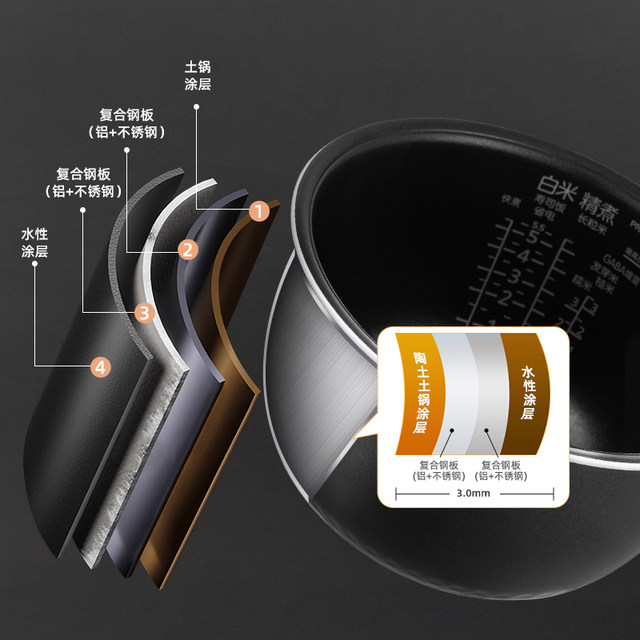 TIGER Tiger brand JPR-B10C multi-function IH earthen pot coated rice ...