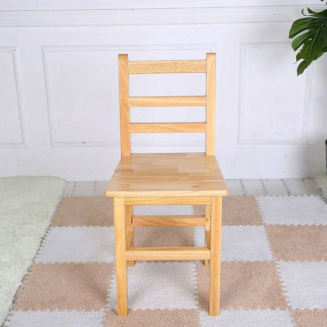 Solid wood overall chair, stool school student book chair training ...