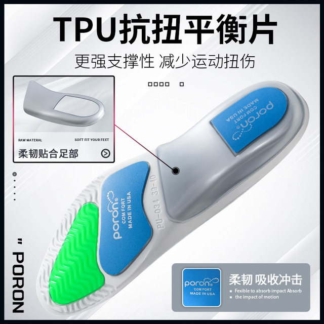 PORON professional football insoles can even be used for long spikes ...