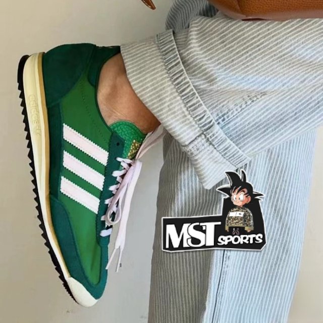 Adidas Clover SL 72 peacock green leather men's and women's sports low ...