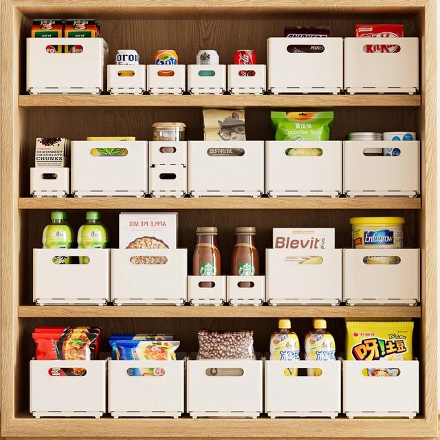 Cabinet storage box drawer-type retractable desktop snacks and sundries ...