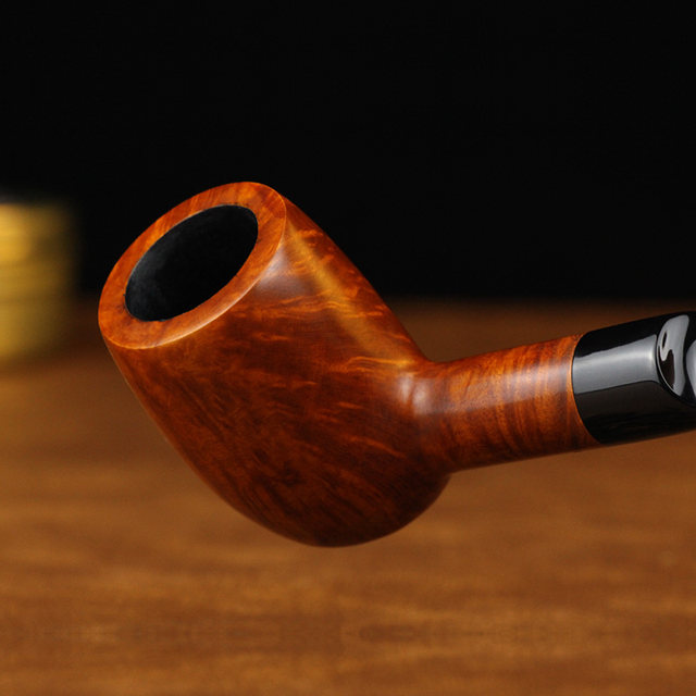 NewBee briar wood pipe classic handmade solid wood small barrel ...