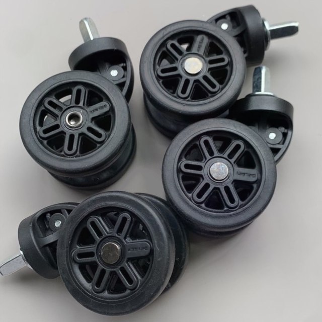 Universal wheel tool box suitcase tire replacement silent roller ...