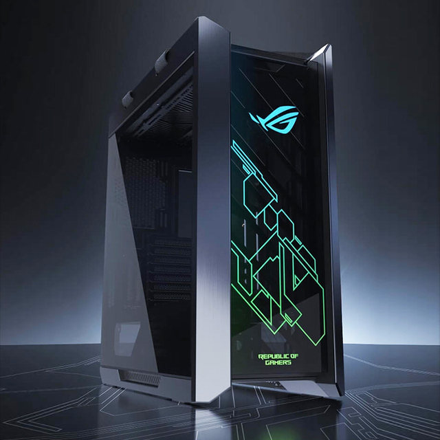ROG Gamer Nation GX601 Sun God Full Tower Side Transparent Glass Game ...