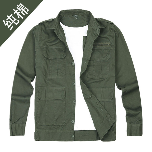 Summer pure cotton work clothes men's tops welder anti-scalding wear ...